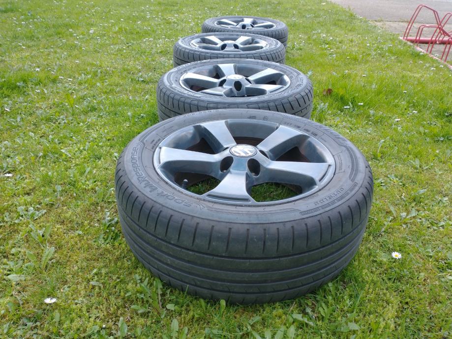 ALU PLATIŠČA VW 16 + LETNE GUME DUNLOP SPORT BLUE RESPONSE 205/55/16