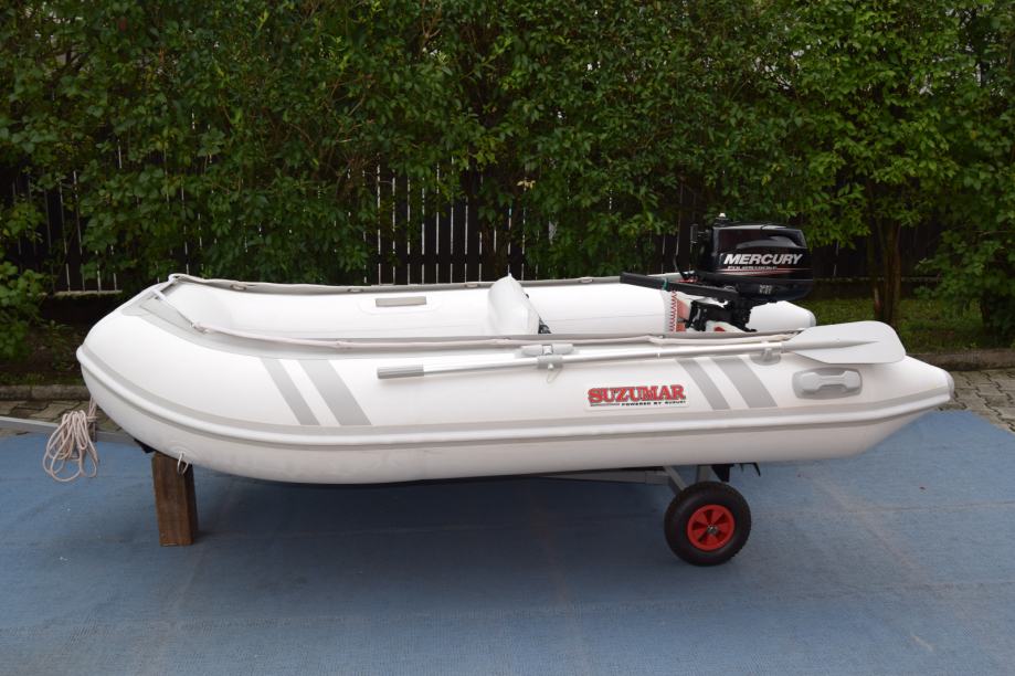 PRODAM ČOLN SUZUMAR DS 290 AL+ MOTOR MERCURY 5+PRIKOLICO