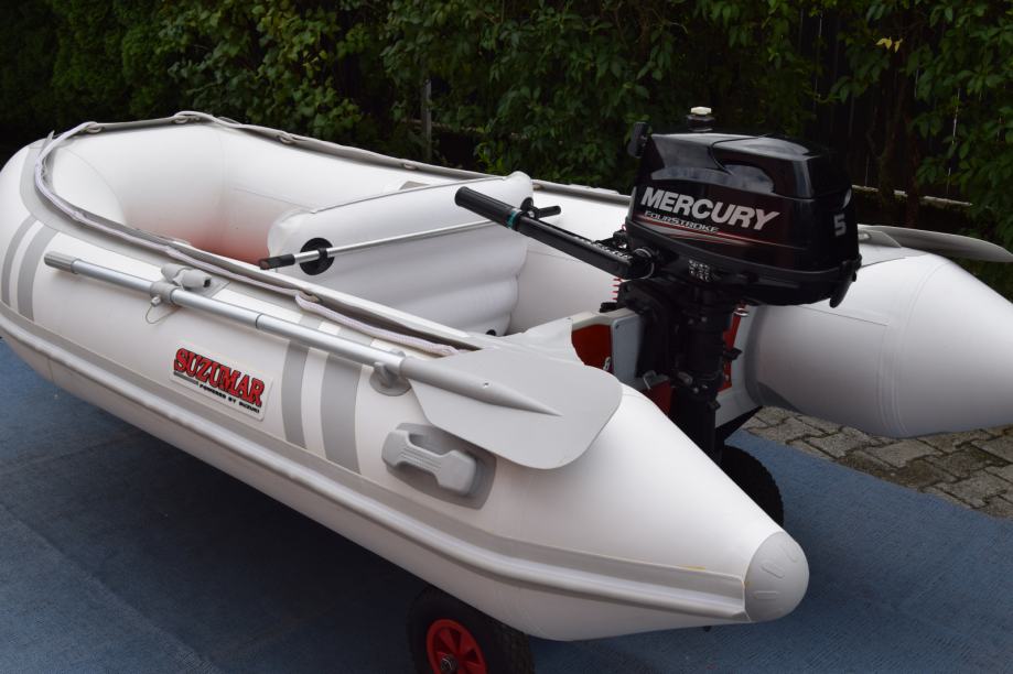 PRODAM ČOLN SUZUMAR DS 290 AL+ MOTOR MERCURY 5+PRIKOLICO