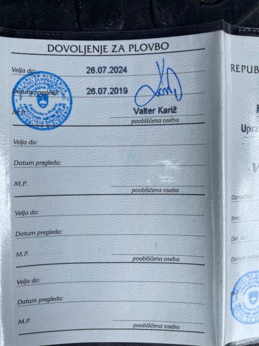 Čoln zložljivi gumenjak, mali, zmogljivi gliser 25 kM