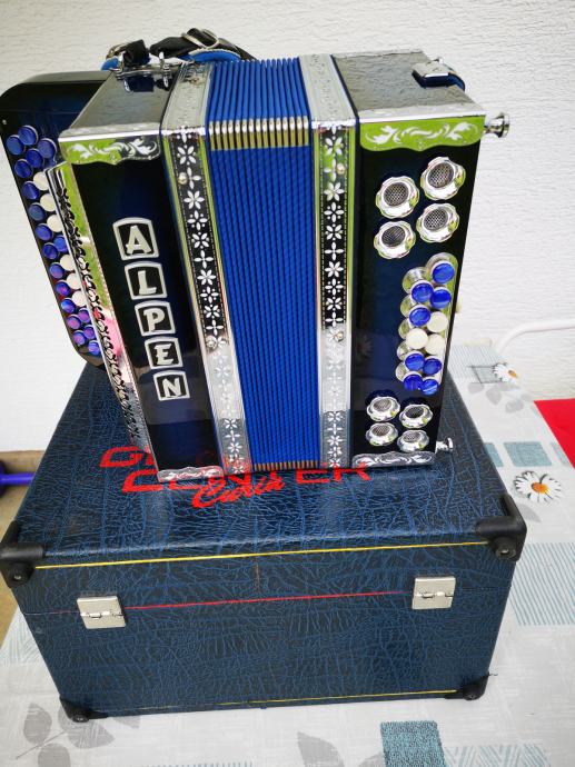 DIATONIČNA HARMONIKA - ALPEN 30-3-2 (Uglasitev C-F-B)