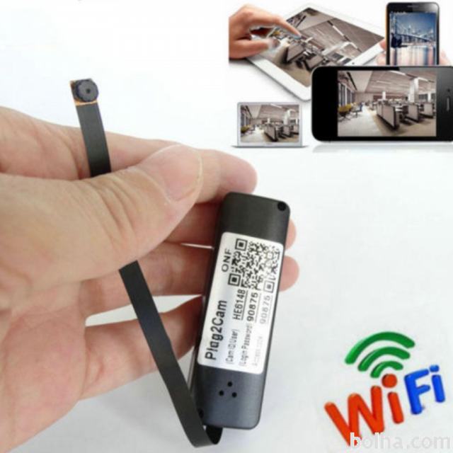 WiFi kamera Wi Fi IP kamere Pinhole mini SPY brezžična mikro vohunska