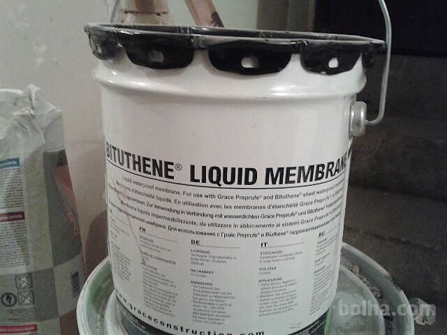 Hidroizolacija Bituthene primer in liquid membrana