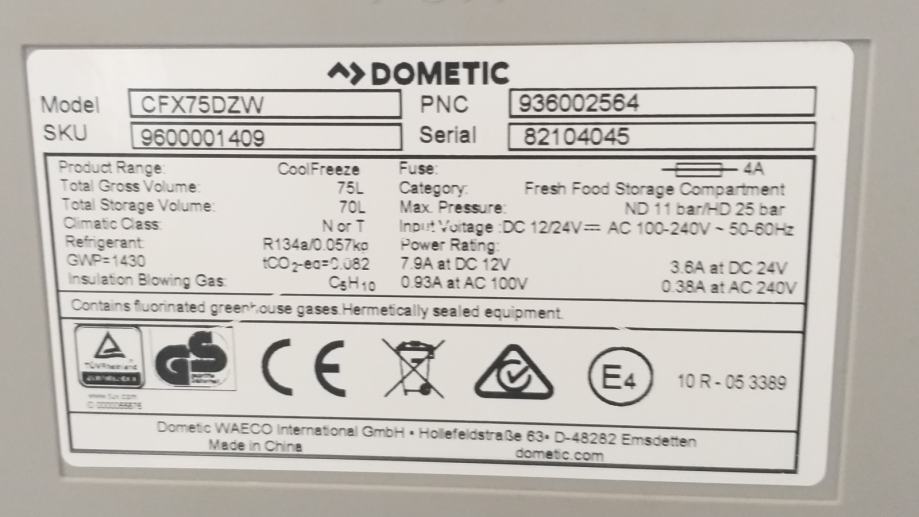 DOMETIC CFX 75