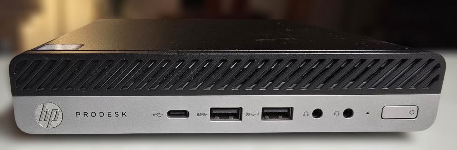 HP ProDesk 600 G5 mini i3-9100T 8GB RAM 256GB NVMe Win 11 Pro + Office