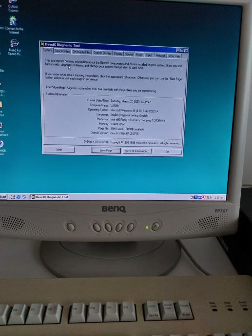 WINDOWS 98 PC - COMPAQ EVO