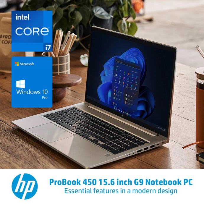 HP ProBook 450 G9 15,6 12.Gen Intel i7-1255U 16gb 512gb SSD Cam - NOV