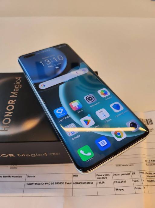 Honor Magic 4 PRO, 256 GB (Kot NOV, odlično ohranjen)