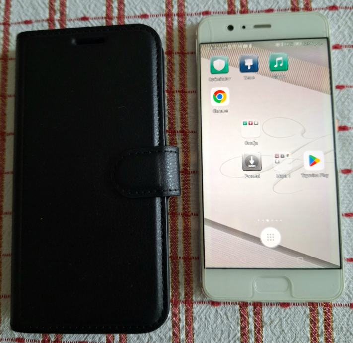 Huawei P 10, model VTR-L09 skupaj z preklopnim ovitkom