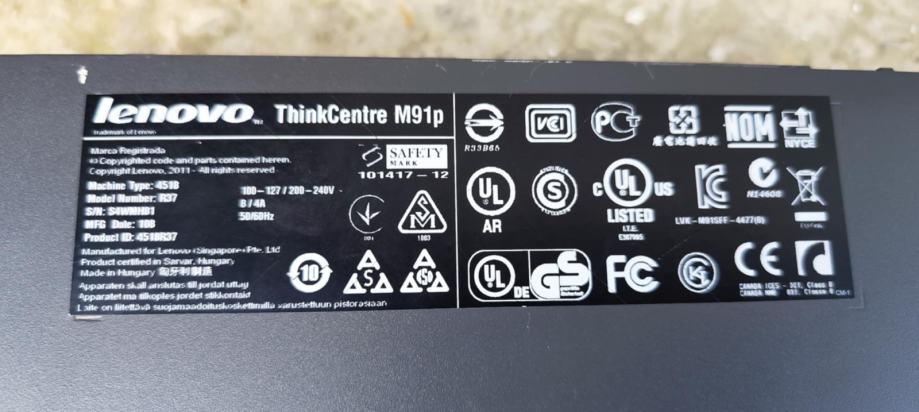 Lenovo M91P SFF:Intel Core i5 2500,8GB ram ddr3,500GB hdd,dvdrw,