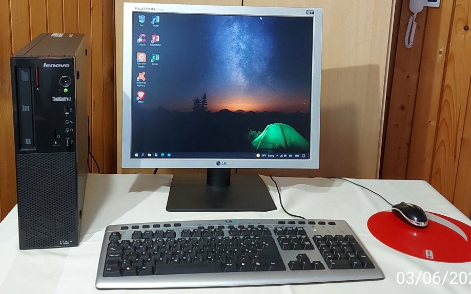 LENOVO ThinkCentre Edge kpl. z monitorjem, tipkovnico in miško