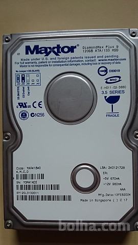 Notranji trdi disk Maxtor, 120 GB
