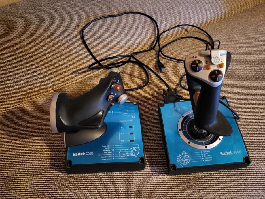 Saitek X45 Flight Control System Joystick and Throttle (USB)