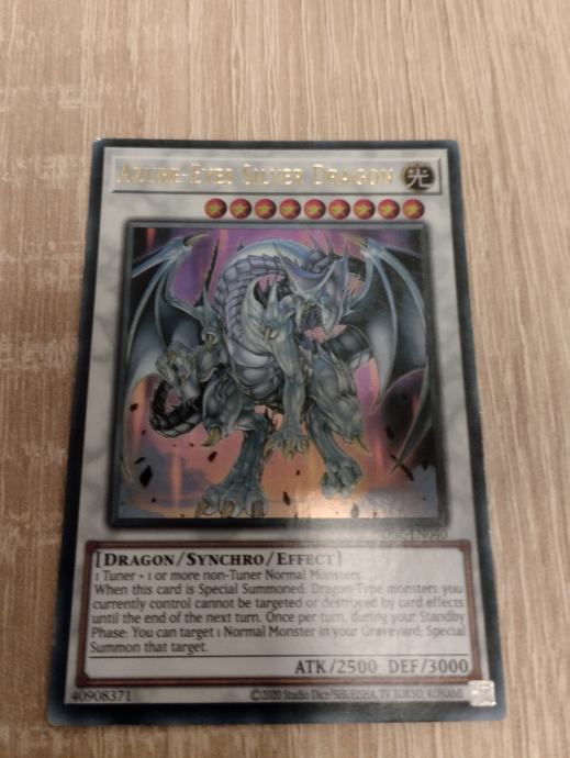 Yu-Gi-Oh KARTA Azure-Eyes Silver Dragon