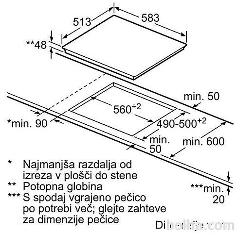 BOSCH HBA573BS1 in PKN645FP1E vgradna pečica s pirolizo in...