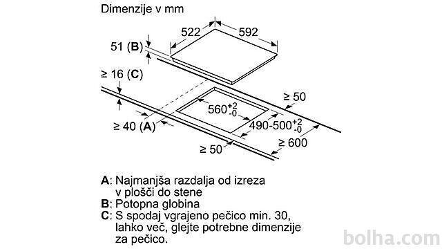 Bosch indukcijska kuhalna plošča PUE611BB2E