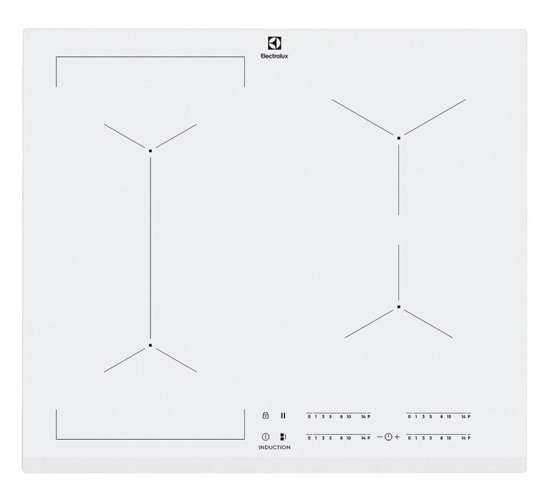 Kuhalna plošča Electrolux EIV63440BW, indukcija, bela