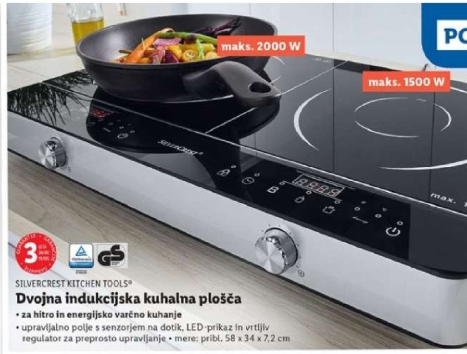 Prenosna indukcijska kuhalna plošča Silvercrest