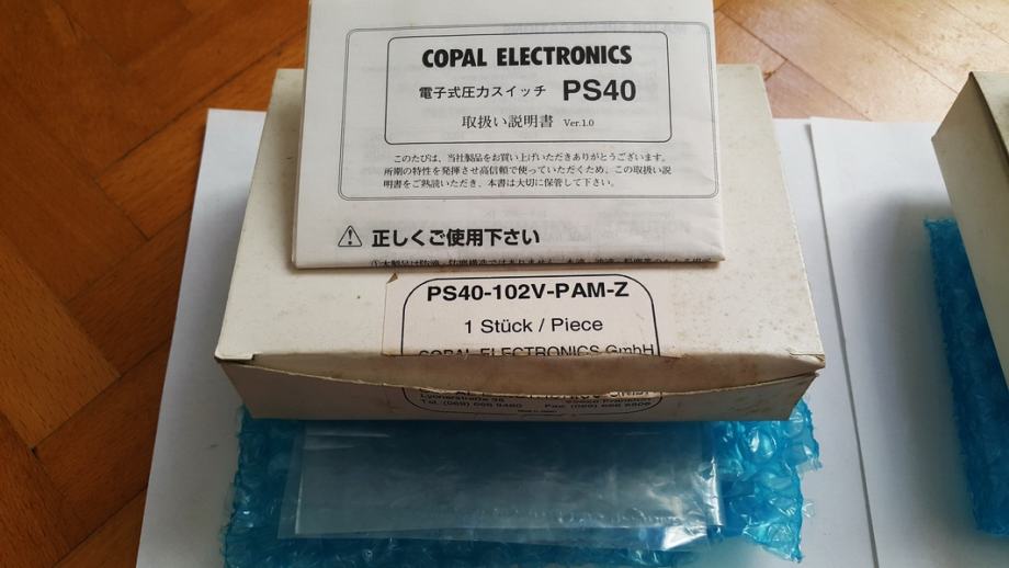 2 Copal industrijska elektronska tlačna stikala, model PS40-102V-PAM-Z