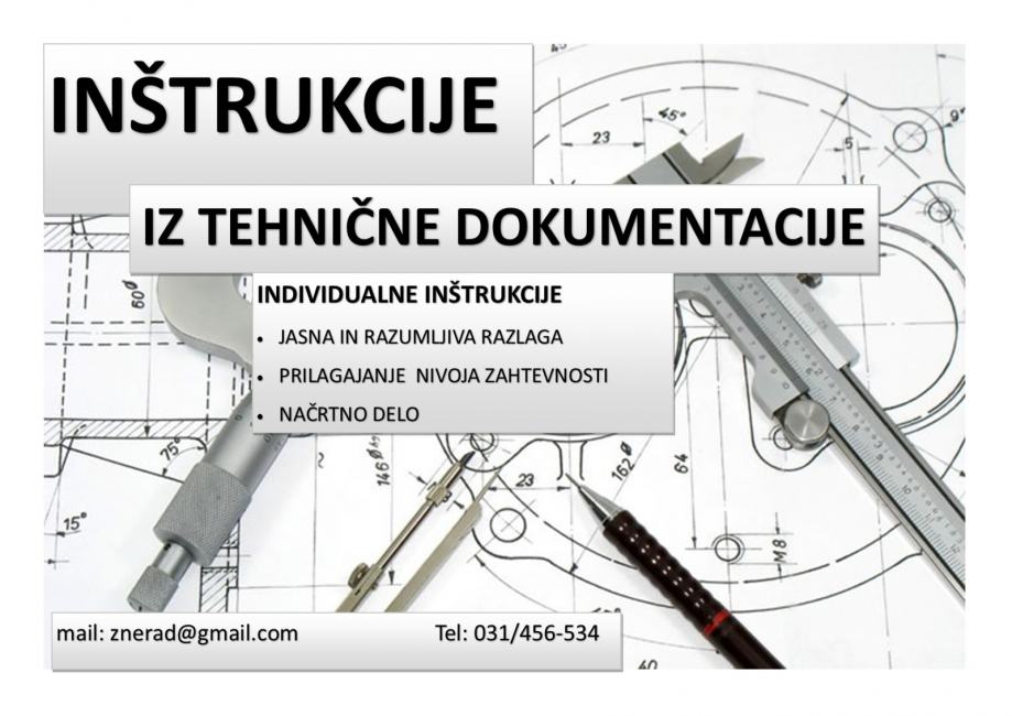 Inštrukcije Tehnična dokumentacija