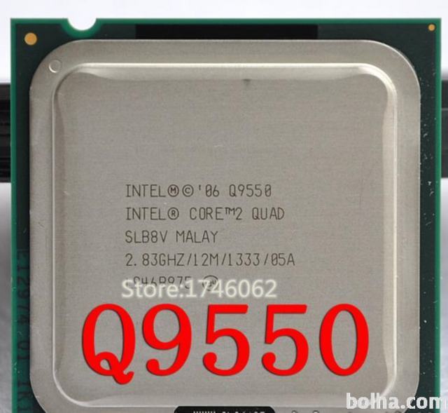 Procesorji Intel LGA775 Quad Q6600/Q8300/Q8400/Q9550
