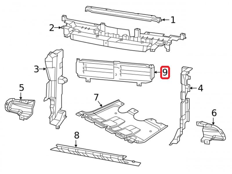 2019-2022 Jeep Cherokee Shutter Assembly