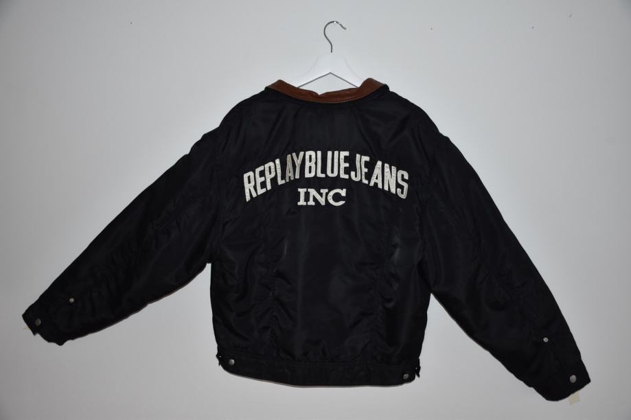 Replay Blue Jeans Inc Vintage Bomber Jacket