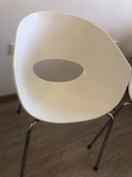 Miza kuhinjska okrogla steklena s 4 stoli IKEA