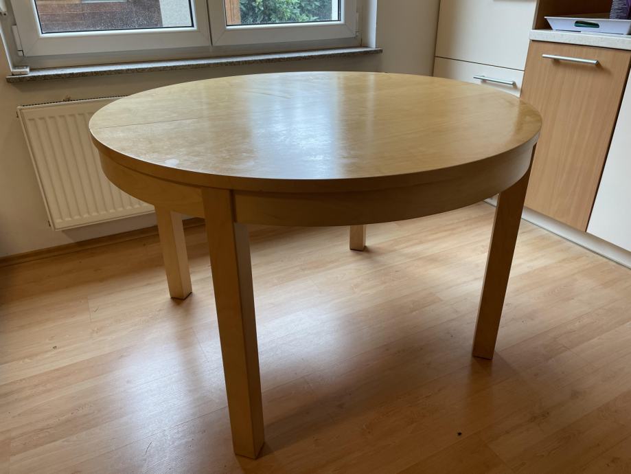 Okrogla miza, ovalna miza, raztegljiva, Ikea