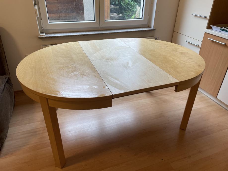 Okrogla miza, ovalna miza, raztegljiva, Ikea