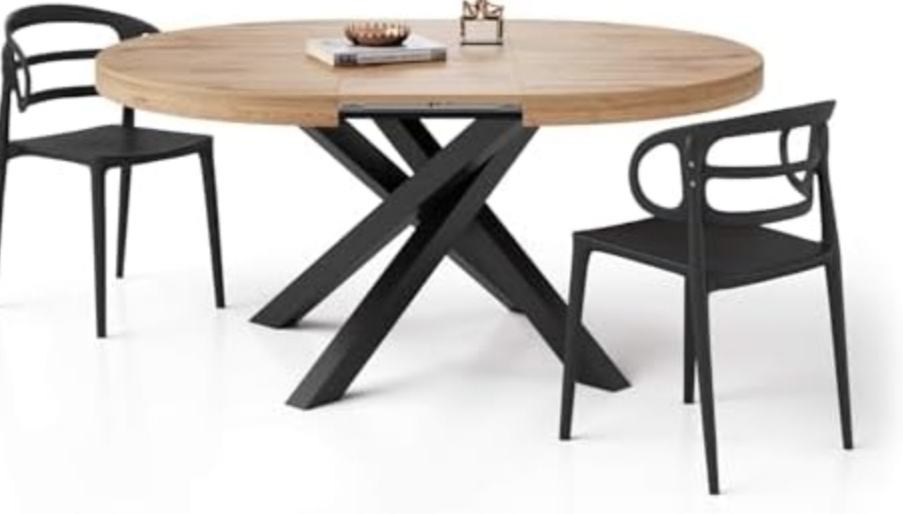 Raztegljiva okrogla miza