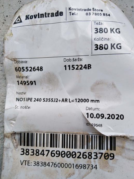 I PROFIL IPE 240 - JEKLO S355