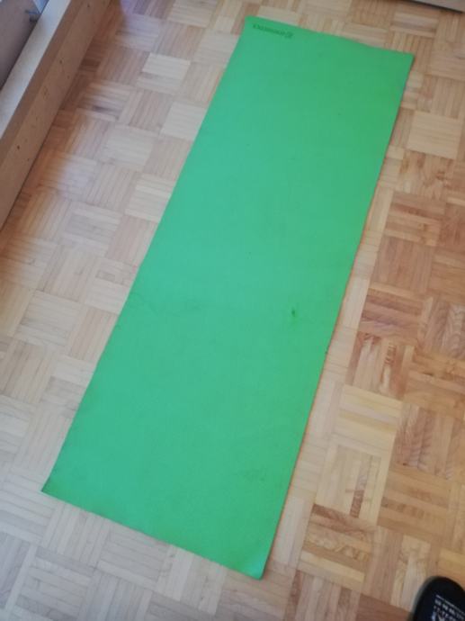 Podloga za jogo, pilates, telovadbo, 170x60, zelena