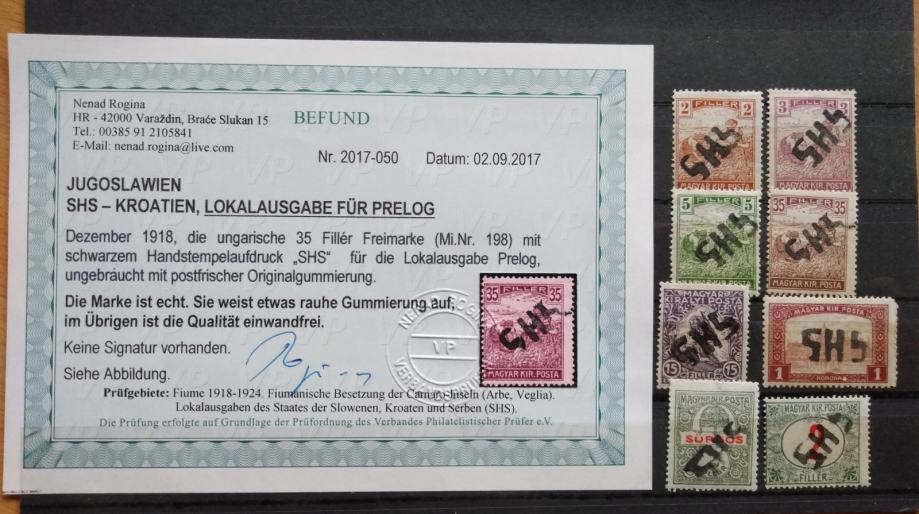 Prelog, zbirka originalnih znamk
