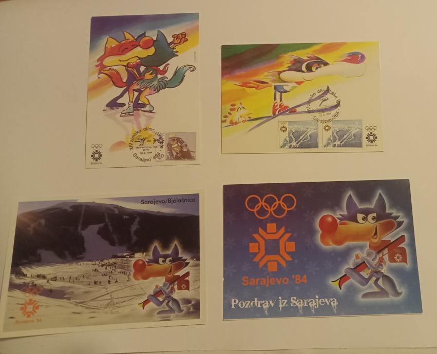 Razglednice Vučko Sarajevo 1984 olimpijske igre