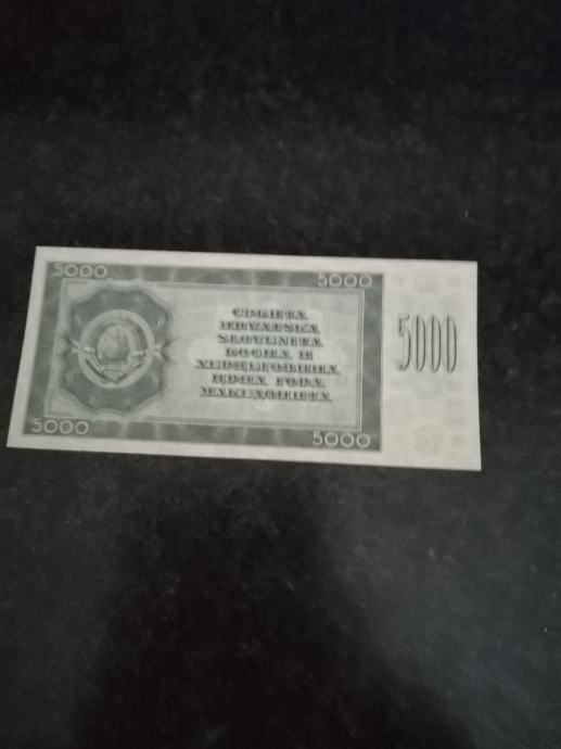 5000 Dinara 1950