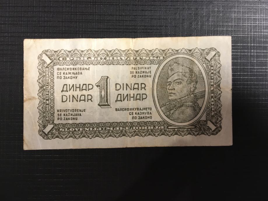 Jugoslavija 1 dinar 1944