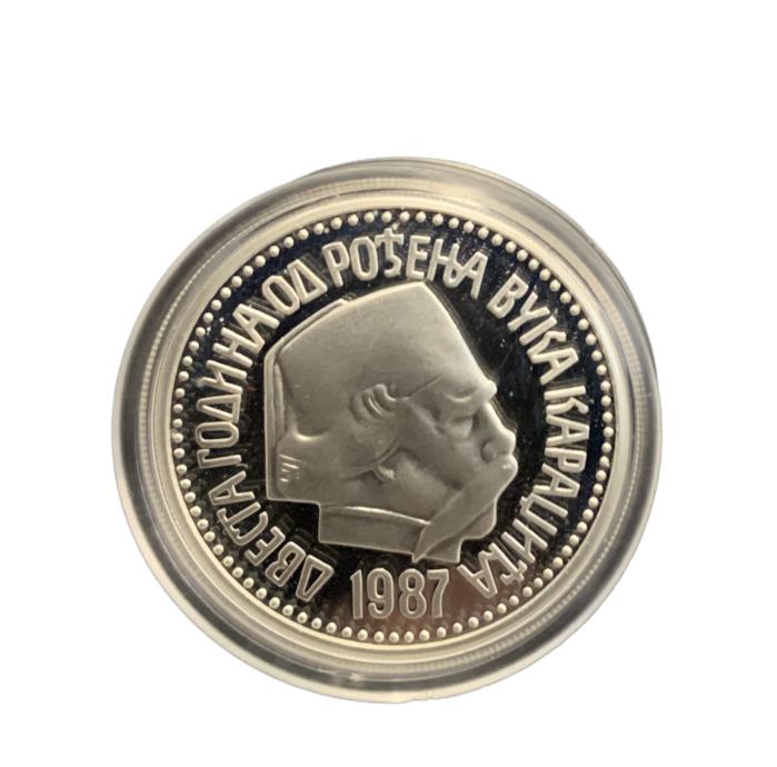 (8109) Srebrnik 925/1000 5000 dinarjev Vuk Karadžić; masa=17.08g