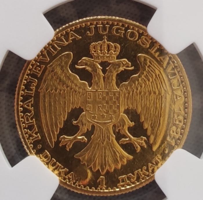 Kraljevina Jugoslavija, 1 dukat 1931 MS 62PL