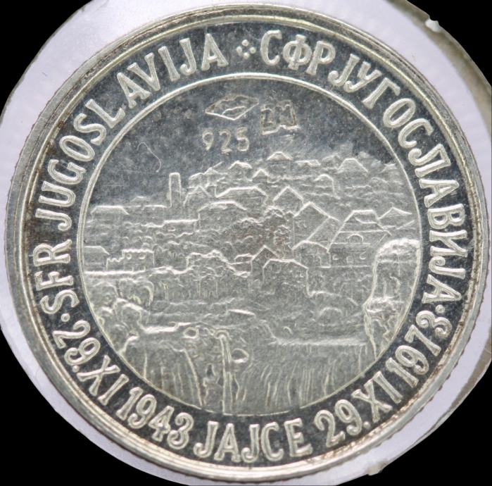 LaZooRo: SFR JUGOSLAVIJA 29. XI.1943 JAJCE 29. XI. 1973 TITO - srebro
