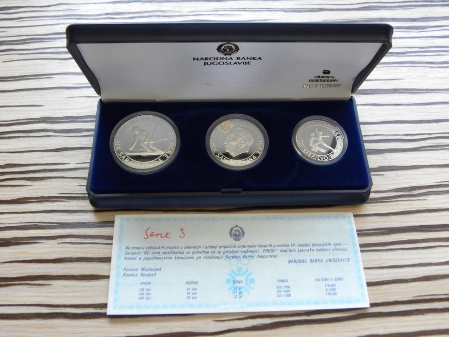 Sarajevo 1984 - 3 x srebrnik
