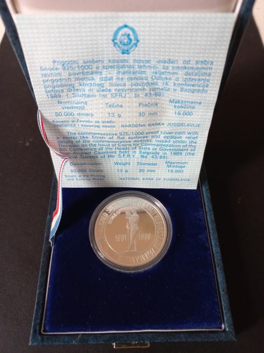 Srebrnik 100 000 dinarjev Neuvrščeni