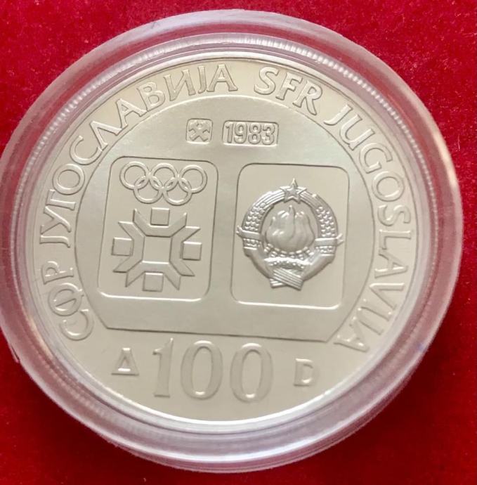 SREBRNIK SFRJ komplet srebrnikov olimpijske igre Sarajevo (otaku)