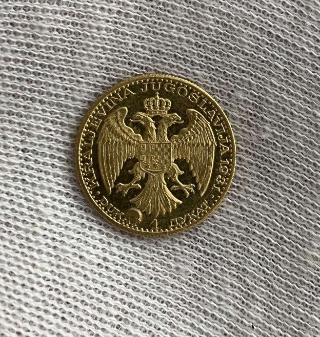 Zlati jugoslovenski dukat 1931 Vrhunsko stanje