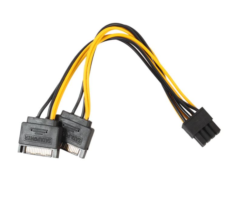 2 x SATA na 8 pin(6+2) 18AWG za grafično kartico