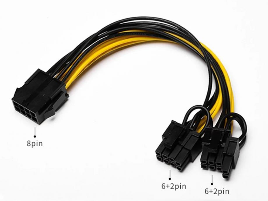 8pin pcie GPU kabel razdelilec za grafične kartice