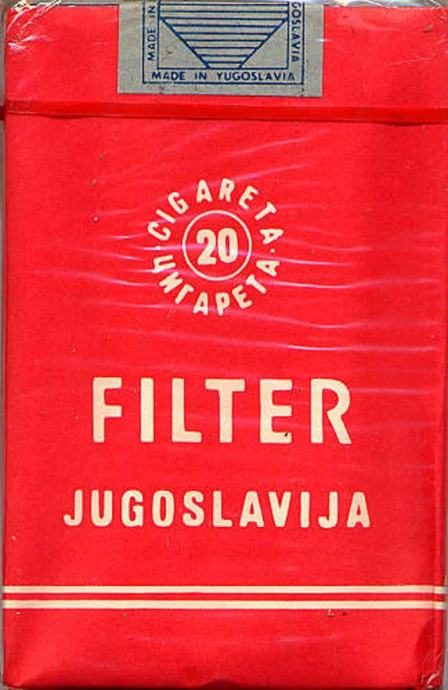 Škatla Cigaret Retro Original FILTER JUGOSLAVIJA