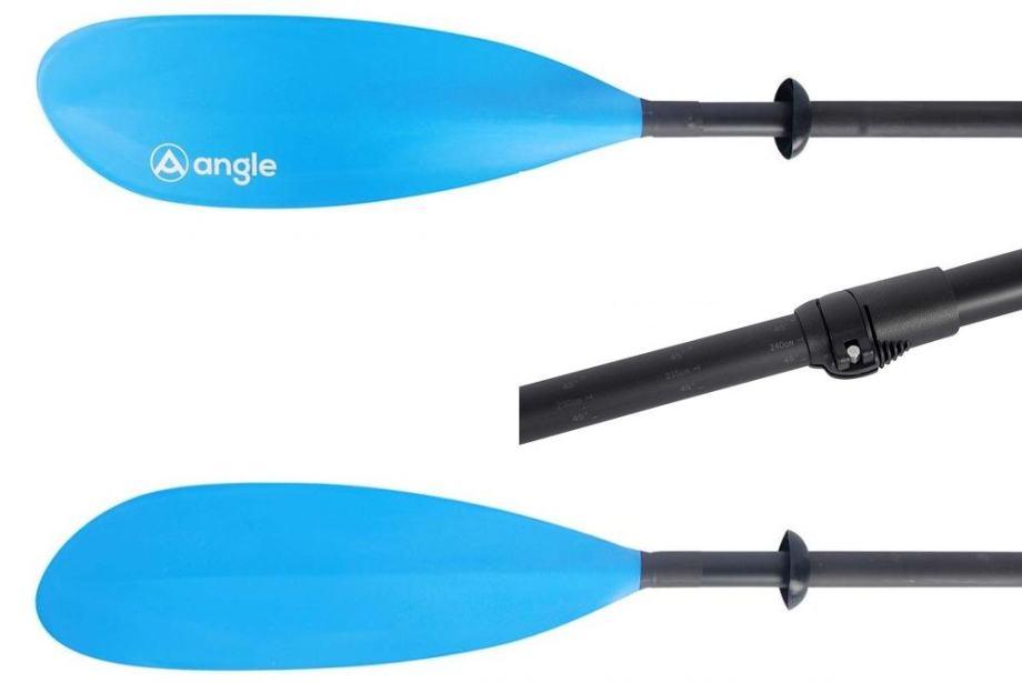 Veslo za kajak Angle Fiber 210-240cm prilagodljivo Midnight bolt