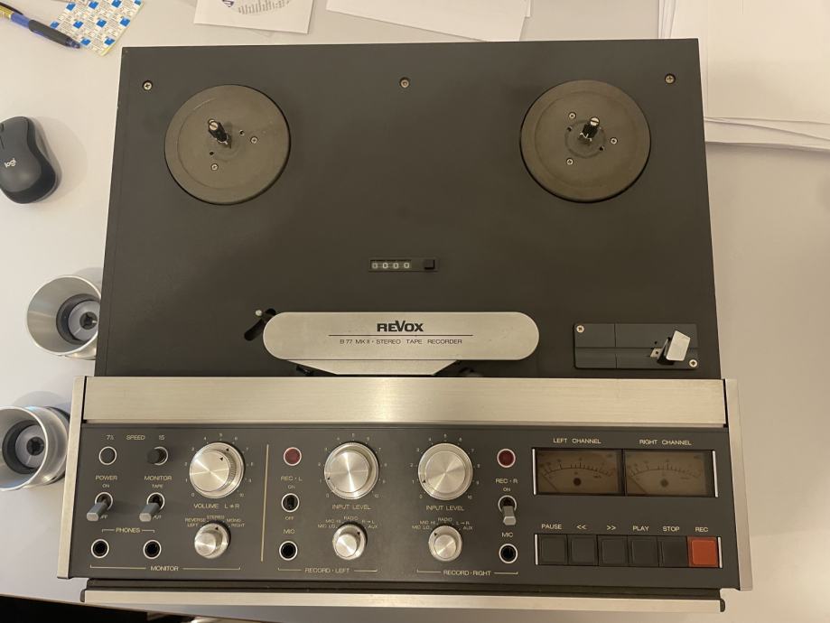 Revox B 77 MK 2-Track, High Speed, hitrost 38 cm in 19 cm