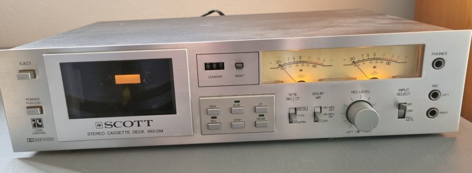 SCOTT stereo cassette deck 665 dm